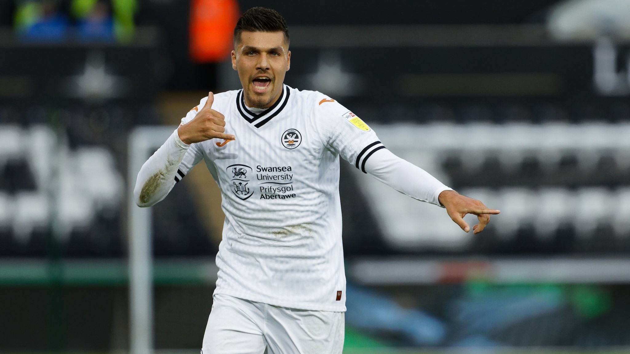 Joel Piroe against Blackpool | From Every Angle | Swansea