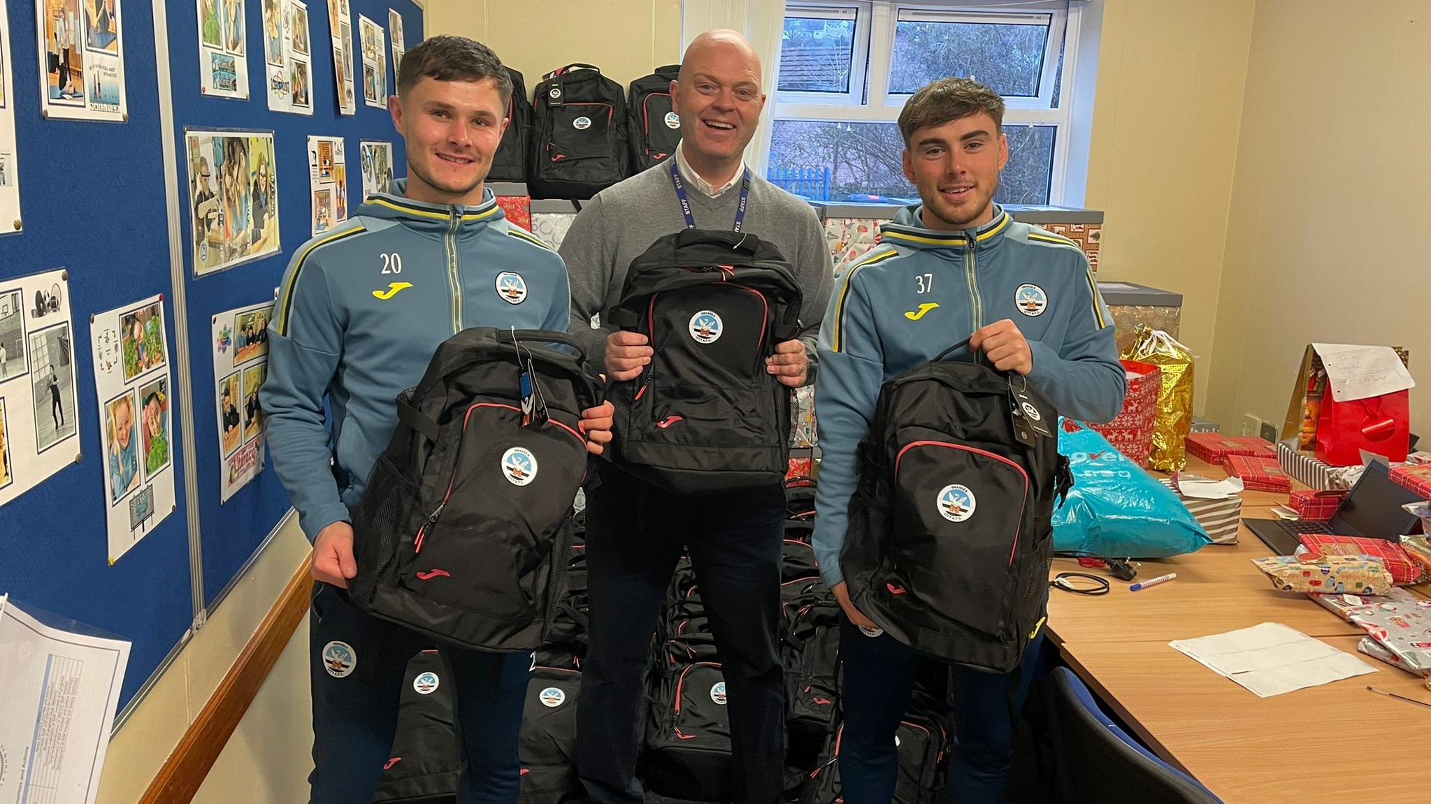 Swans Christmas Surprises with Westacres | Dylan Thomas School | Swansea