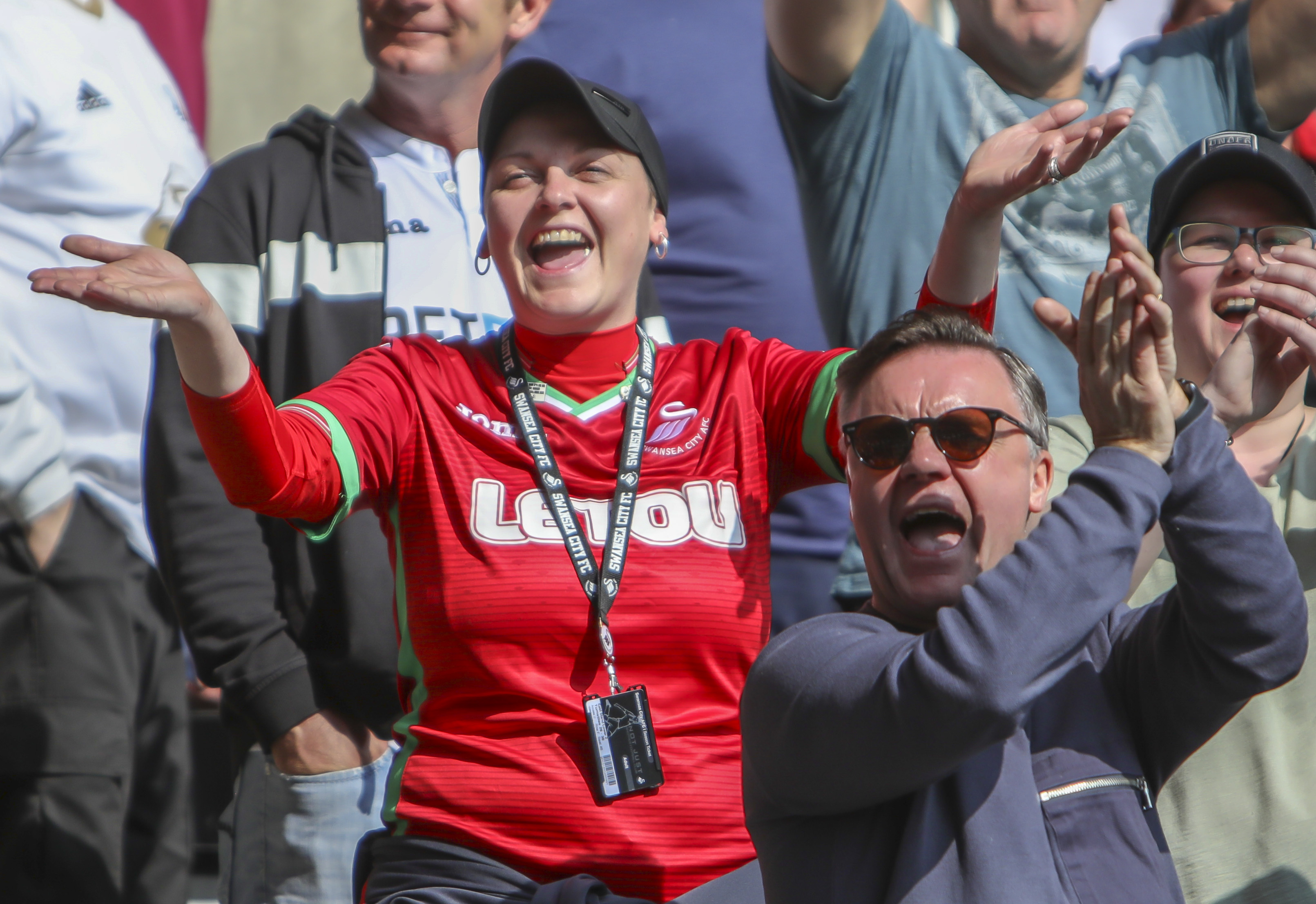 Swans fans v Everton (2).JPG | Swansea