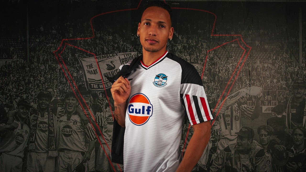 Swansea City, Gulf and Joma unveil limited edition commemorative kit ...