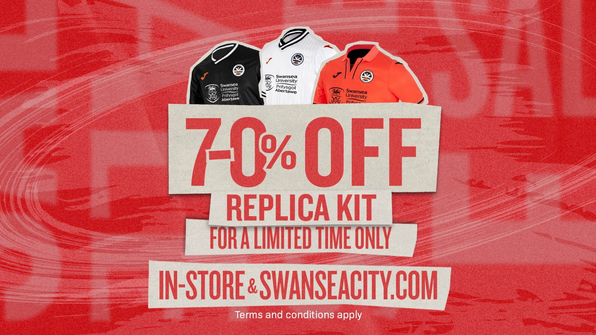 Get 7-0% off replica kit for a limited time | Swansea
