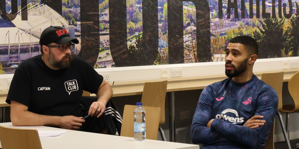 Josh Ginnelly shows his support for Swansea City AFC Foundation’s Talk ...